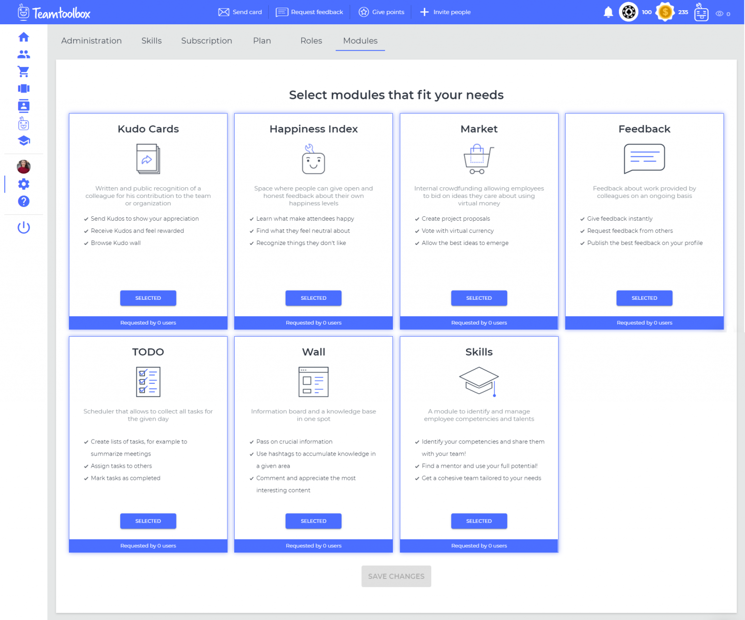 Tools setup - Teamtoolbox